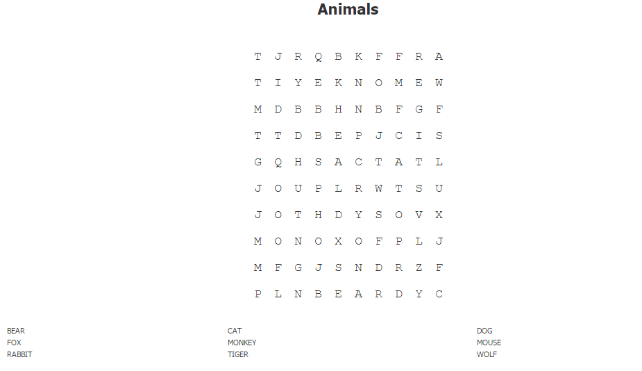 Animals – Teach English, Learn English, Tesol, Tefl, Celta